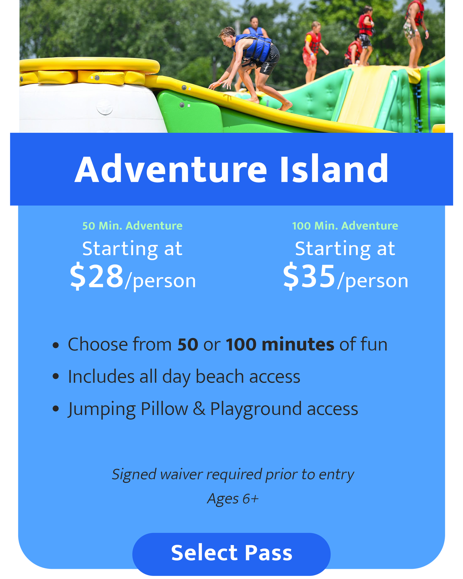 Adventure Island: The Midwest's Largest Floating Obstacle Course — Bear ...