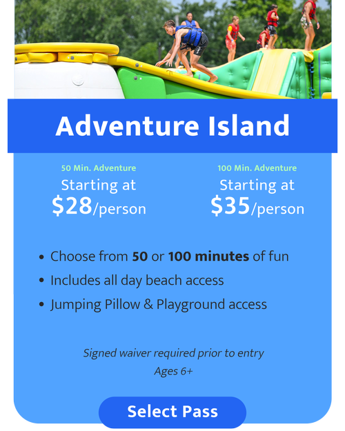 Adventure Island: The Midwest's Largest Floating Obstacle Course — Bear ...