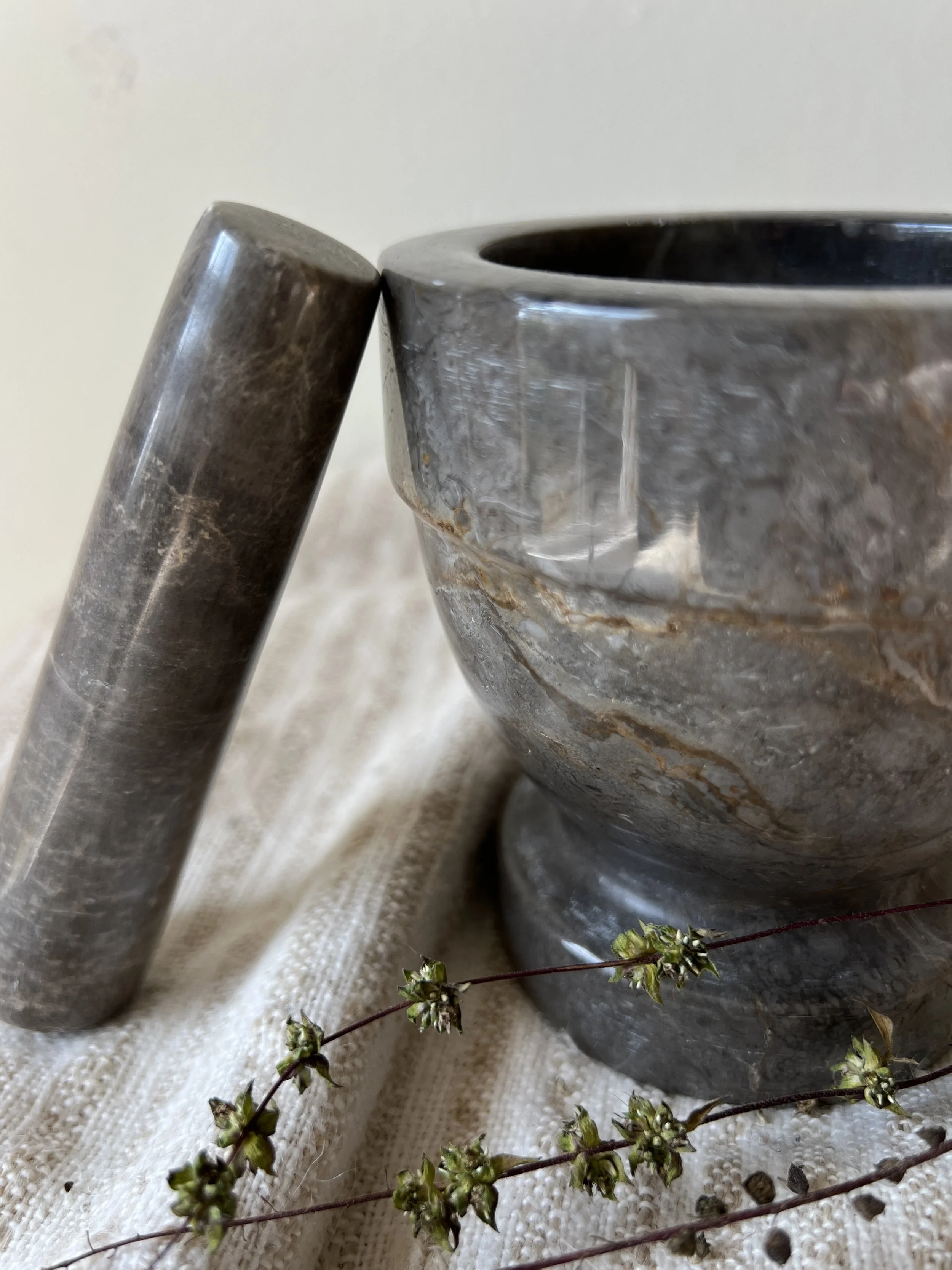 Mortar and Pestle Marble Stone — Tributary Collective