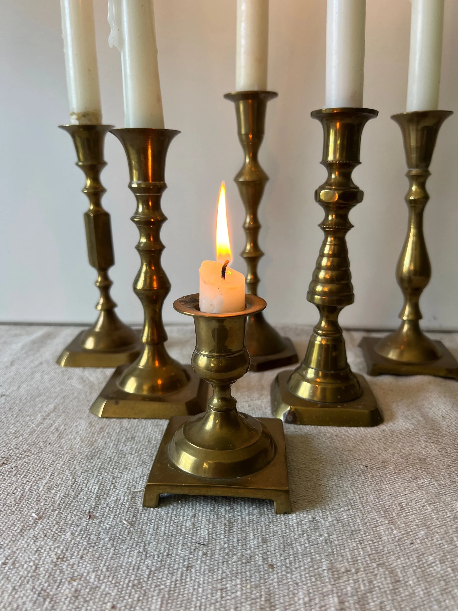 Pair of Metal Verdigris Candlesticks Tributary Collective — Tributary ...