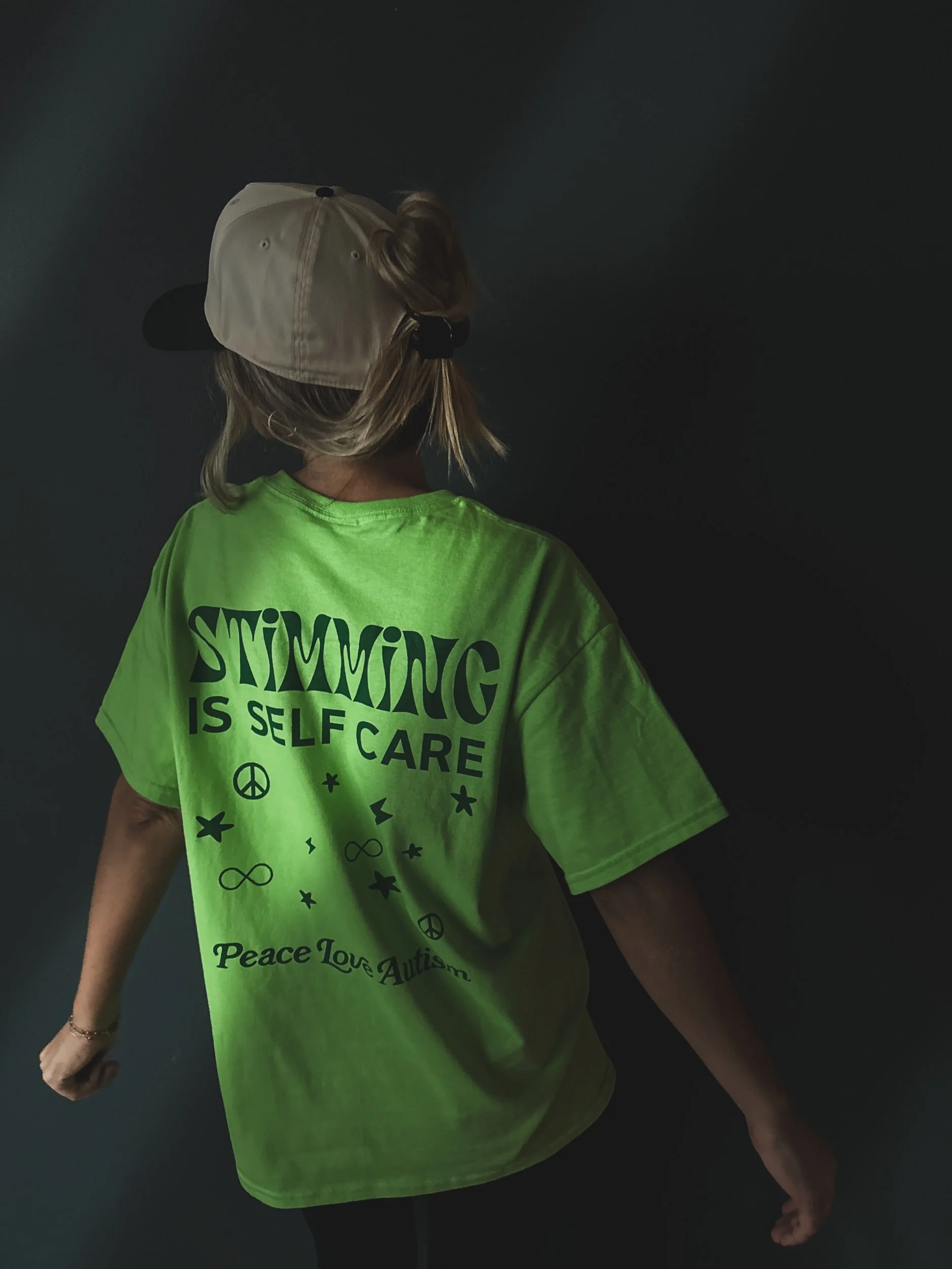 Neon Violet Inclusion is the Vibe Boxy Tee — PEACE LOVE AUTISM