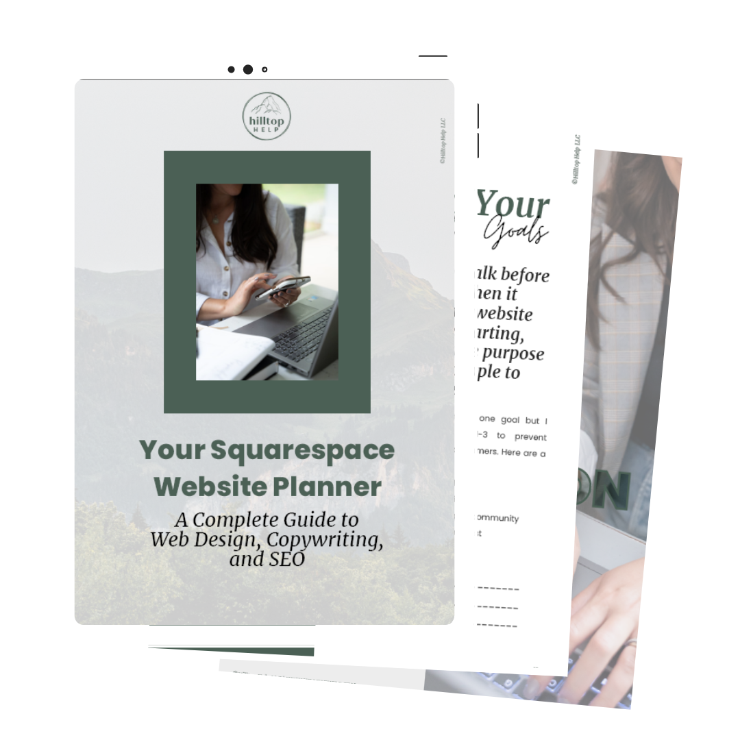 Free Web Design Planner — Hilltop Help