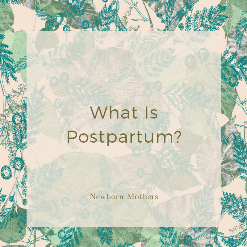 What Is Postpartum? — Newborn Mothers