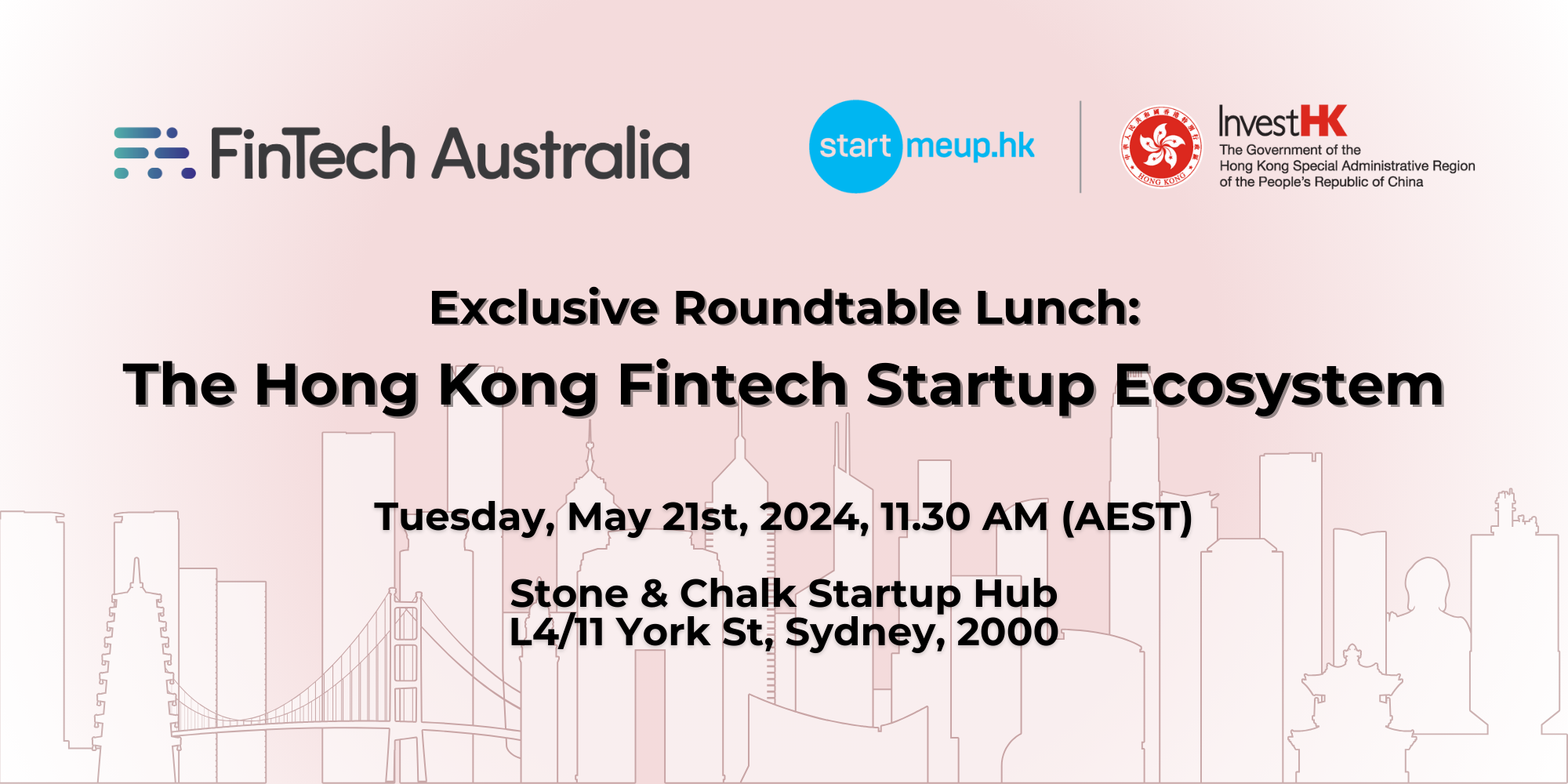 Exclusive Round Table Lunch with StartmeupHK — FinTech Australia