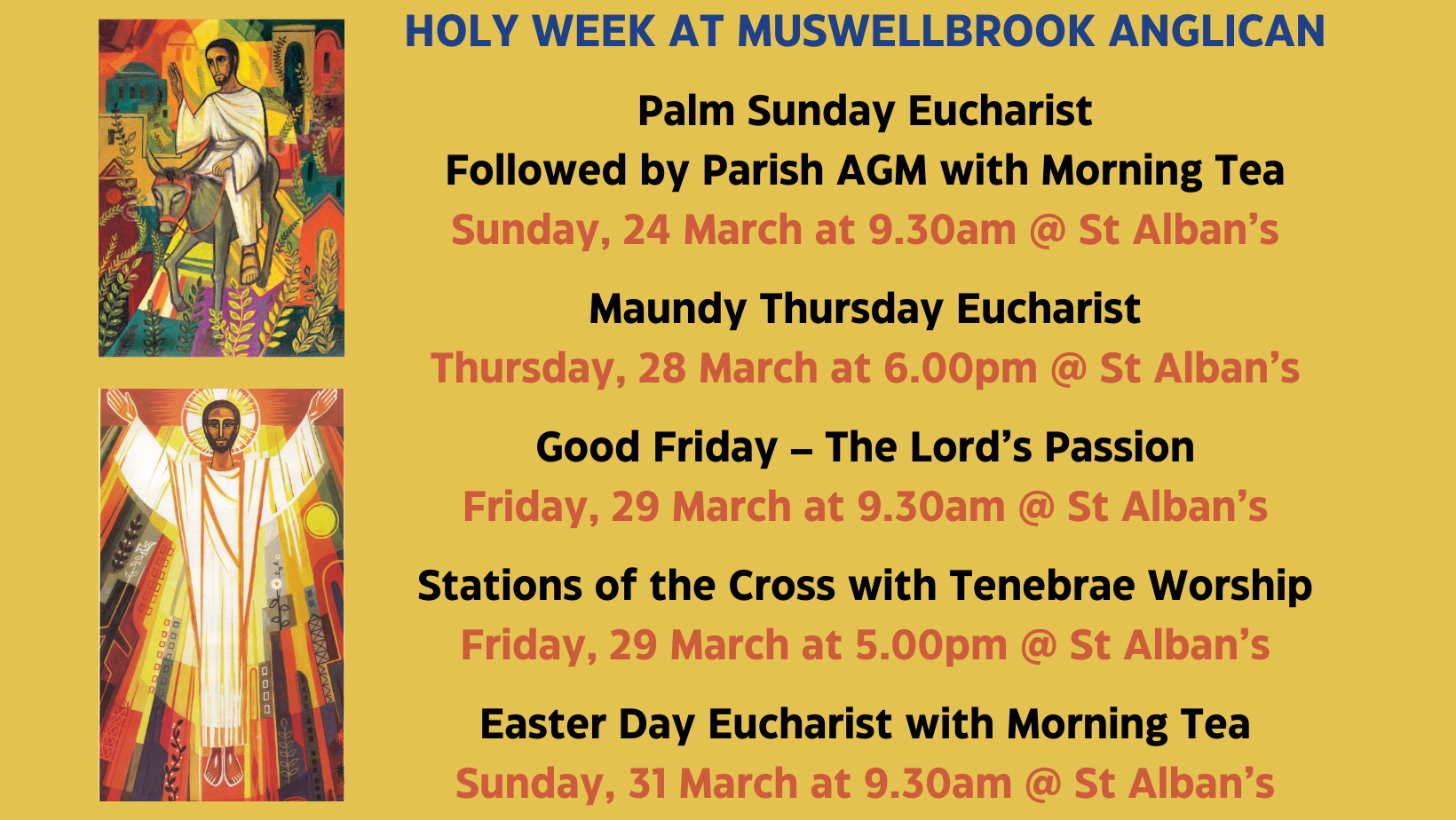 Upcoming Events — Muswellbrook Anglican