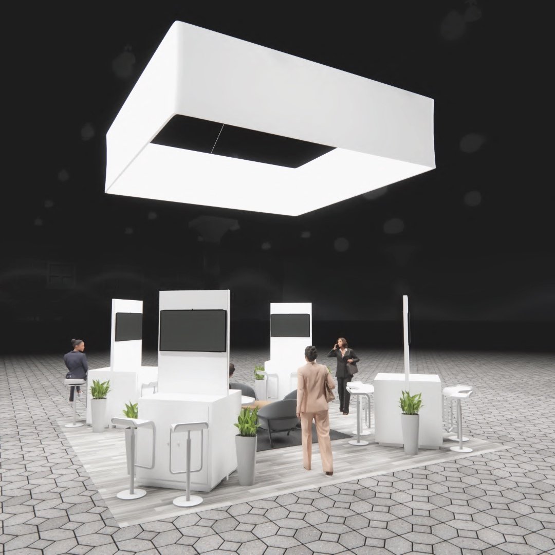 Las Vegas | Trade Show Booth | Brightest Backlit Display - 20x20 Trade ...