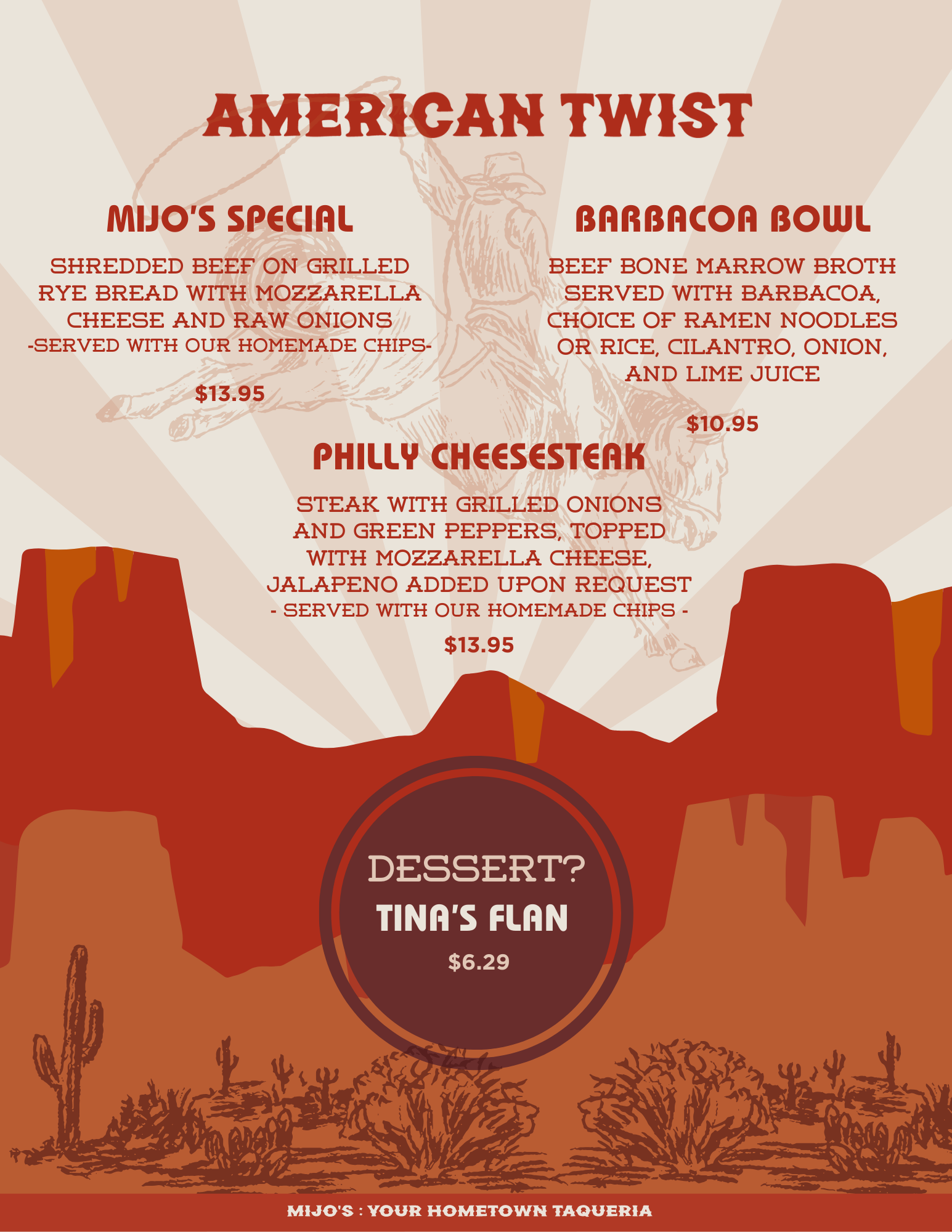 Fox Lake Menu — Mijo's