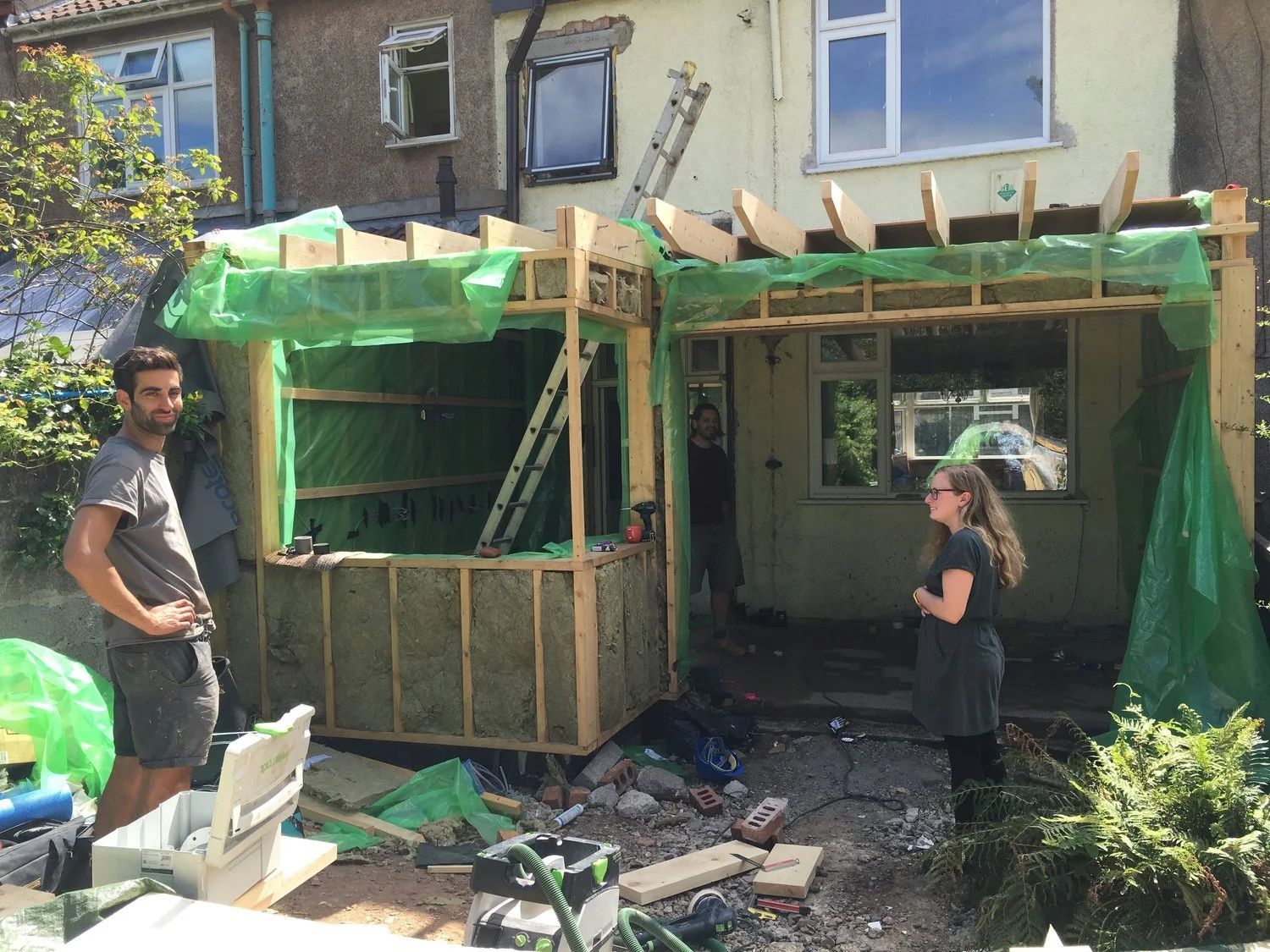 Loft Complete, Rear Extension Underway in St Andrews, Bristol ...