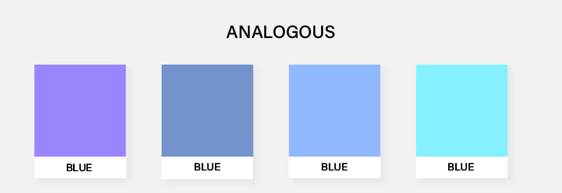 Blue Analogous Color Scheme