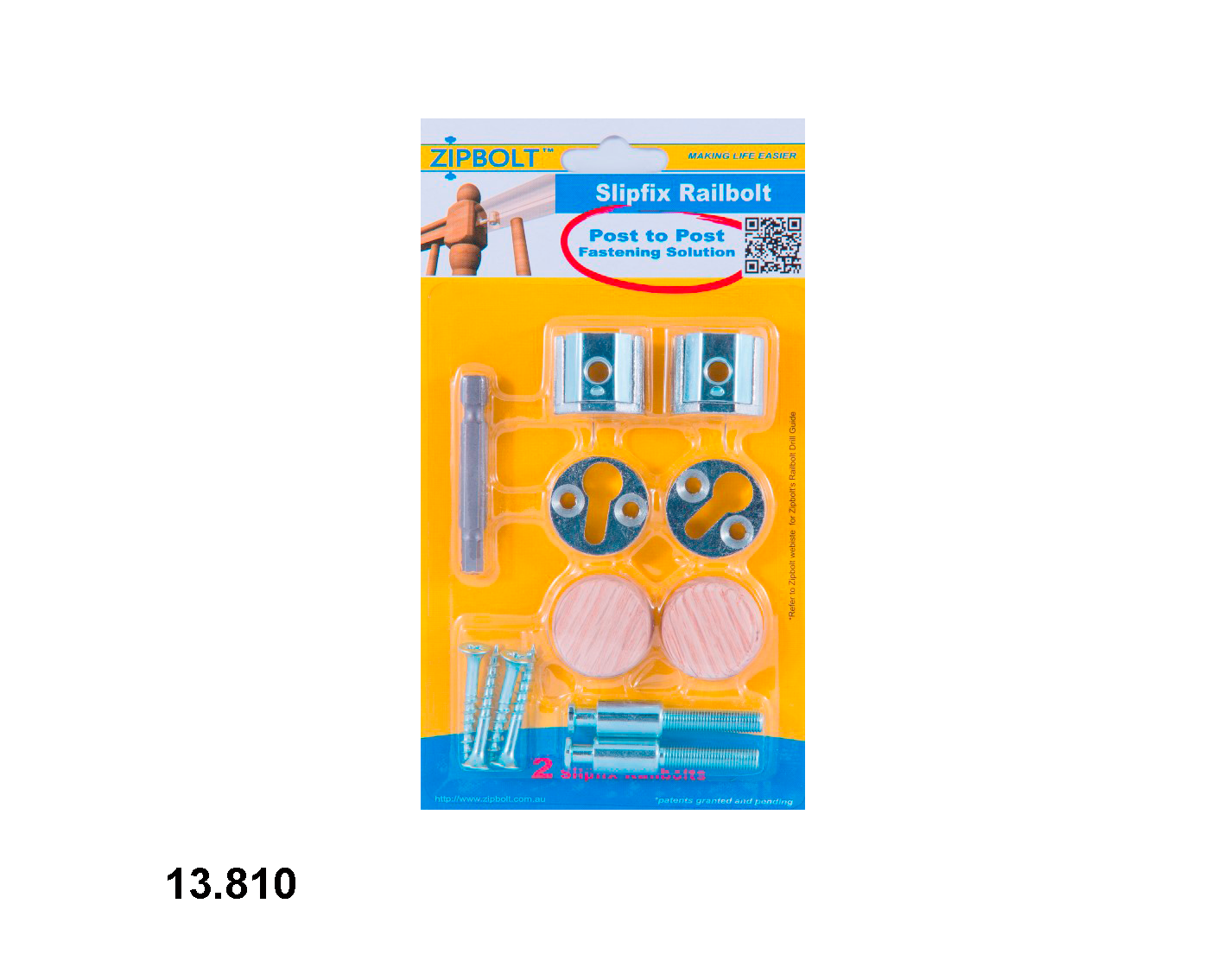 Zipbolt Slipfix RailBolt 13.810 — Zipbolt