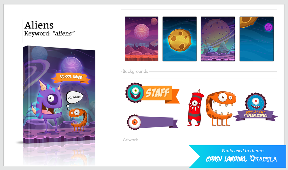 Artfully Designed Yearbook Themes | Picaboo Yearbooks — Picaboo Yearbooks