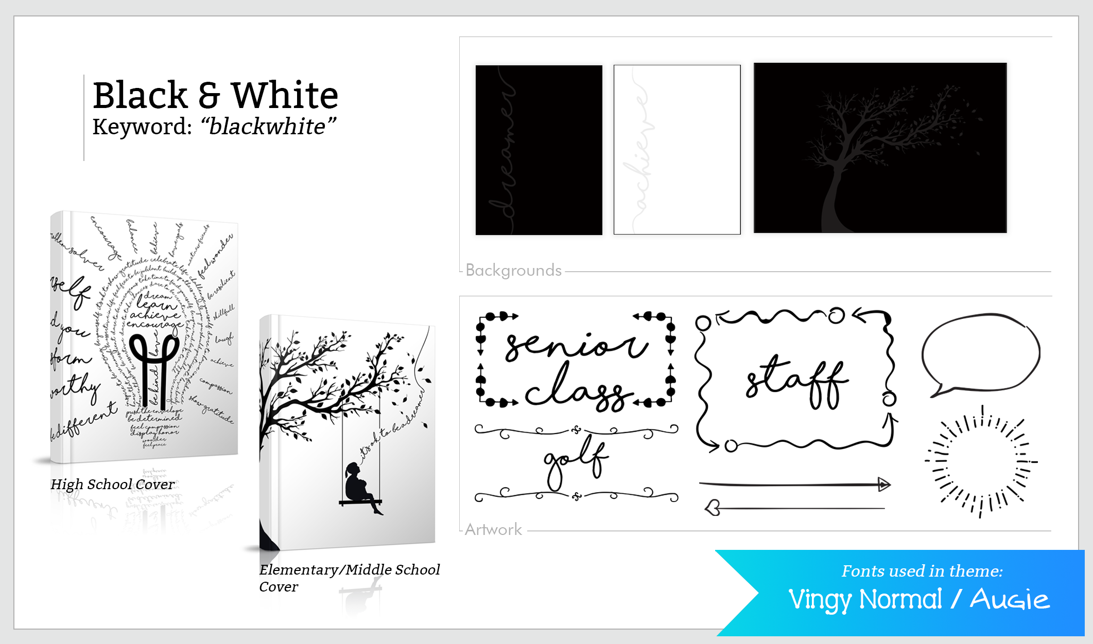 Artfully Designed Yearbook Themes | Picaboo Yearbooks — Picaboo Yearbooks