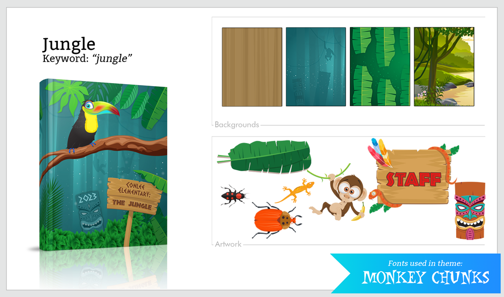 Artfully Designed Yearbook Themes | Picaboo Yearbooks — Picaboo Yearbooks