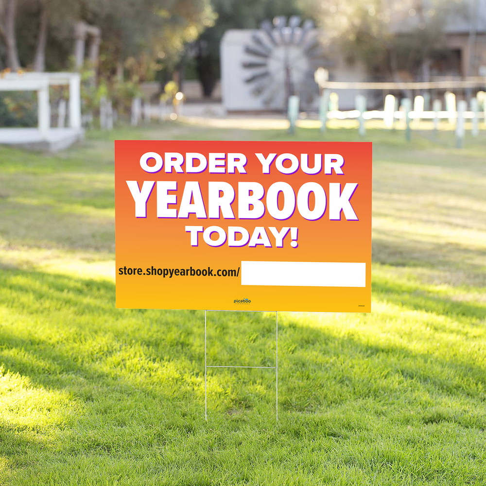 Yearbook Lawn Signs | Boost Sales with Attention-Grabbing Signage ...