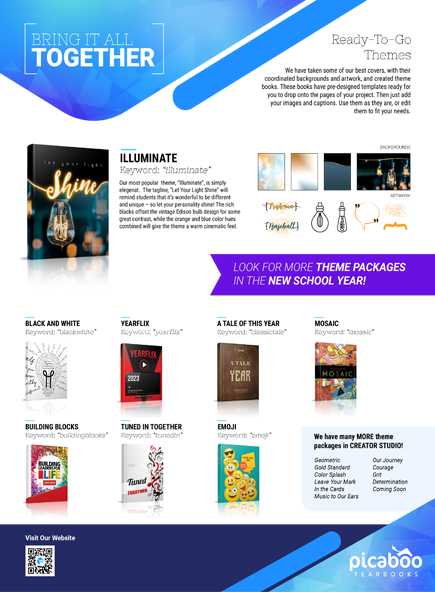 Picaboo Yearbooks Digital Sample Kit — Picaboo Yearbooks