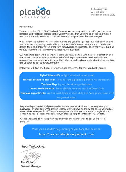 Picaboo Yearbooks Digital Sample Kit — Picaboo Yearbooks