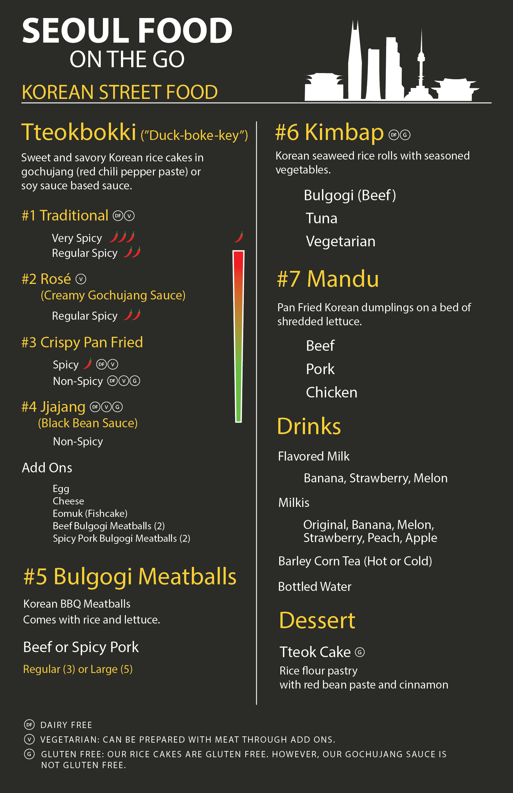 Menu — Seoul Food On The Go