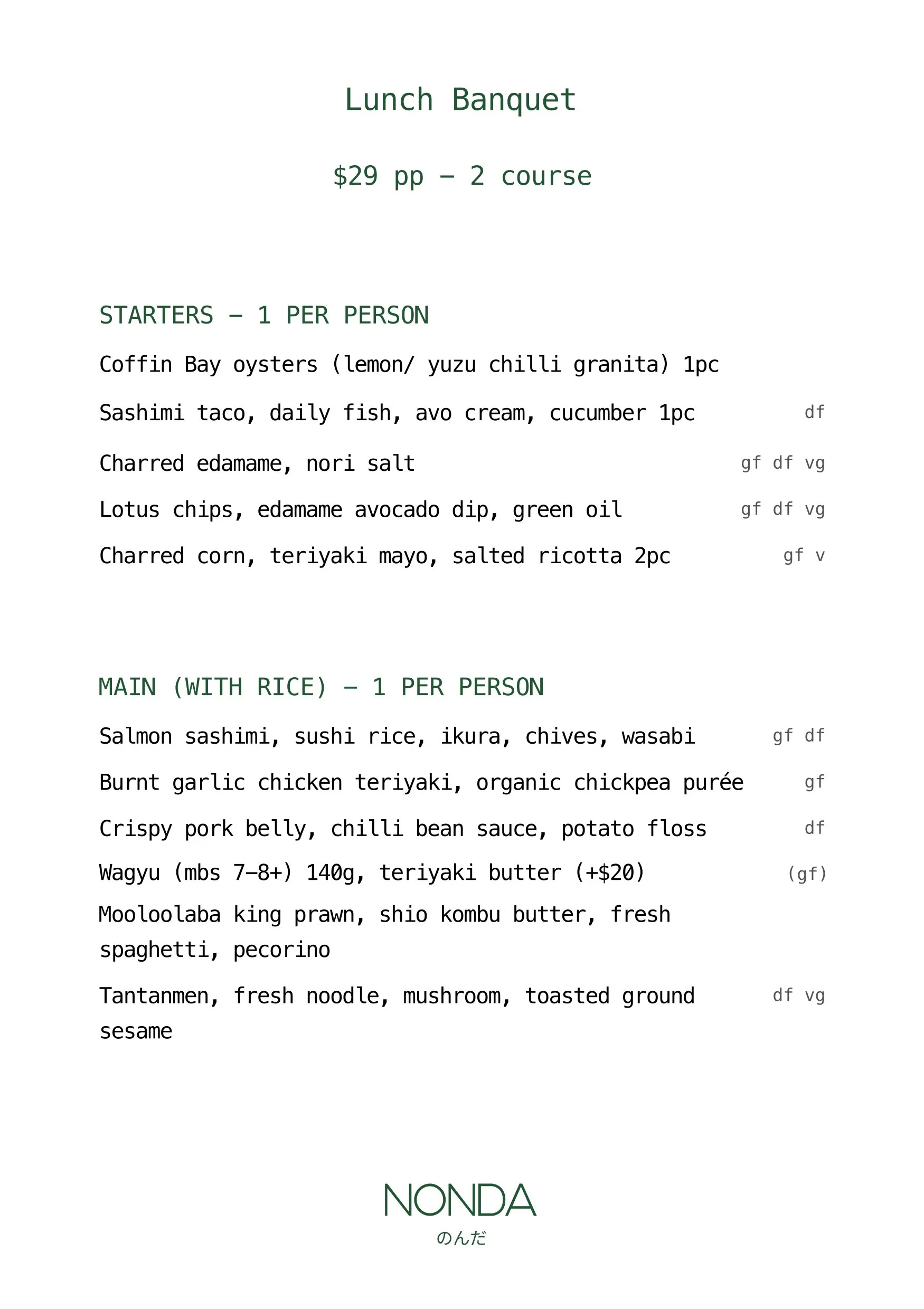 Nonda l Modern Japanese Restaurant