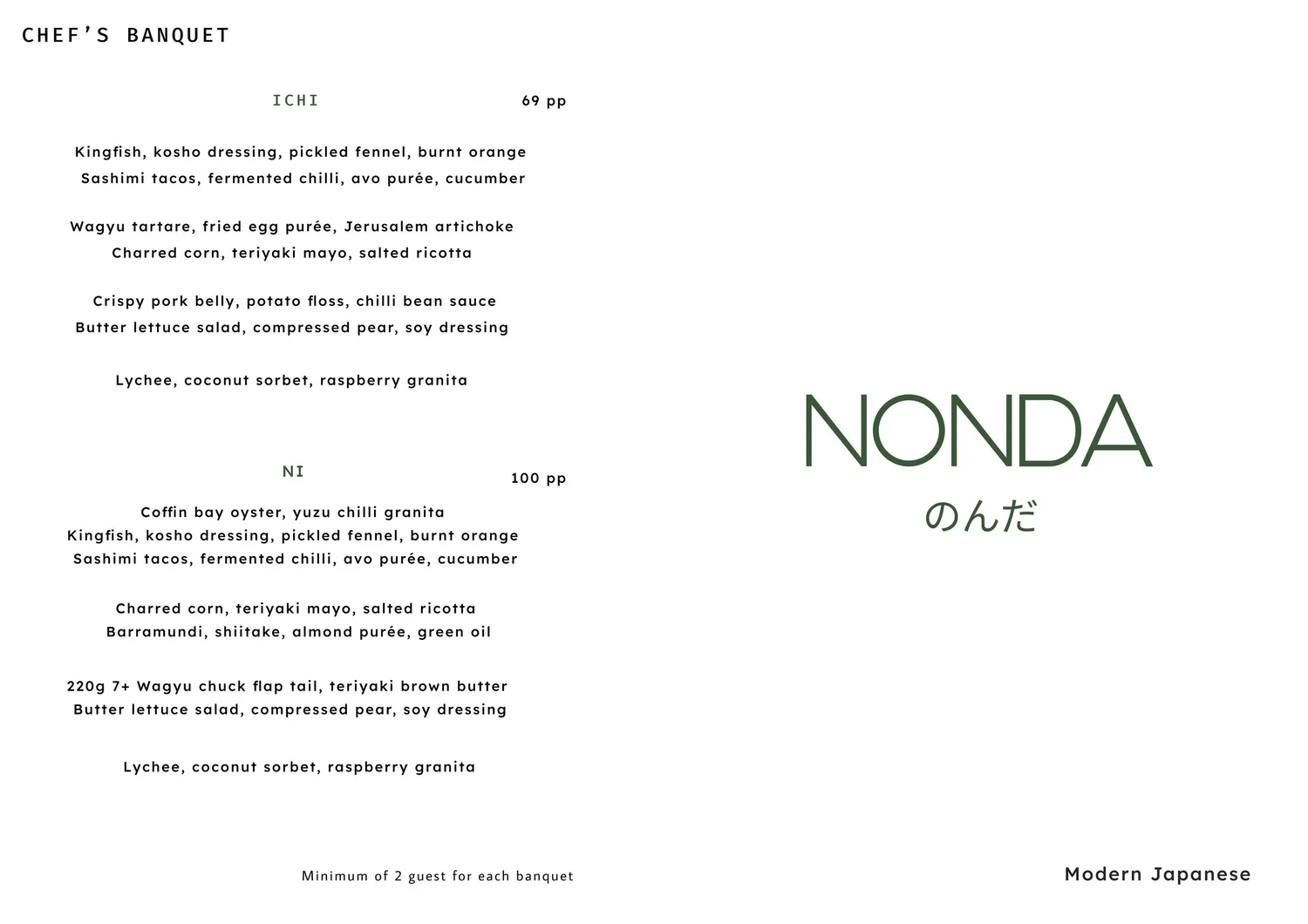 Nonda l Modern Japanese Restaurant