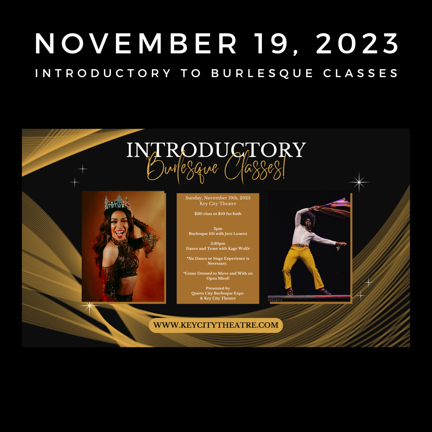 Introductory to Burlesque Classes — Key City Theatre