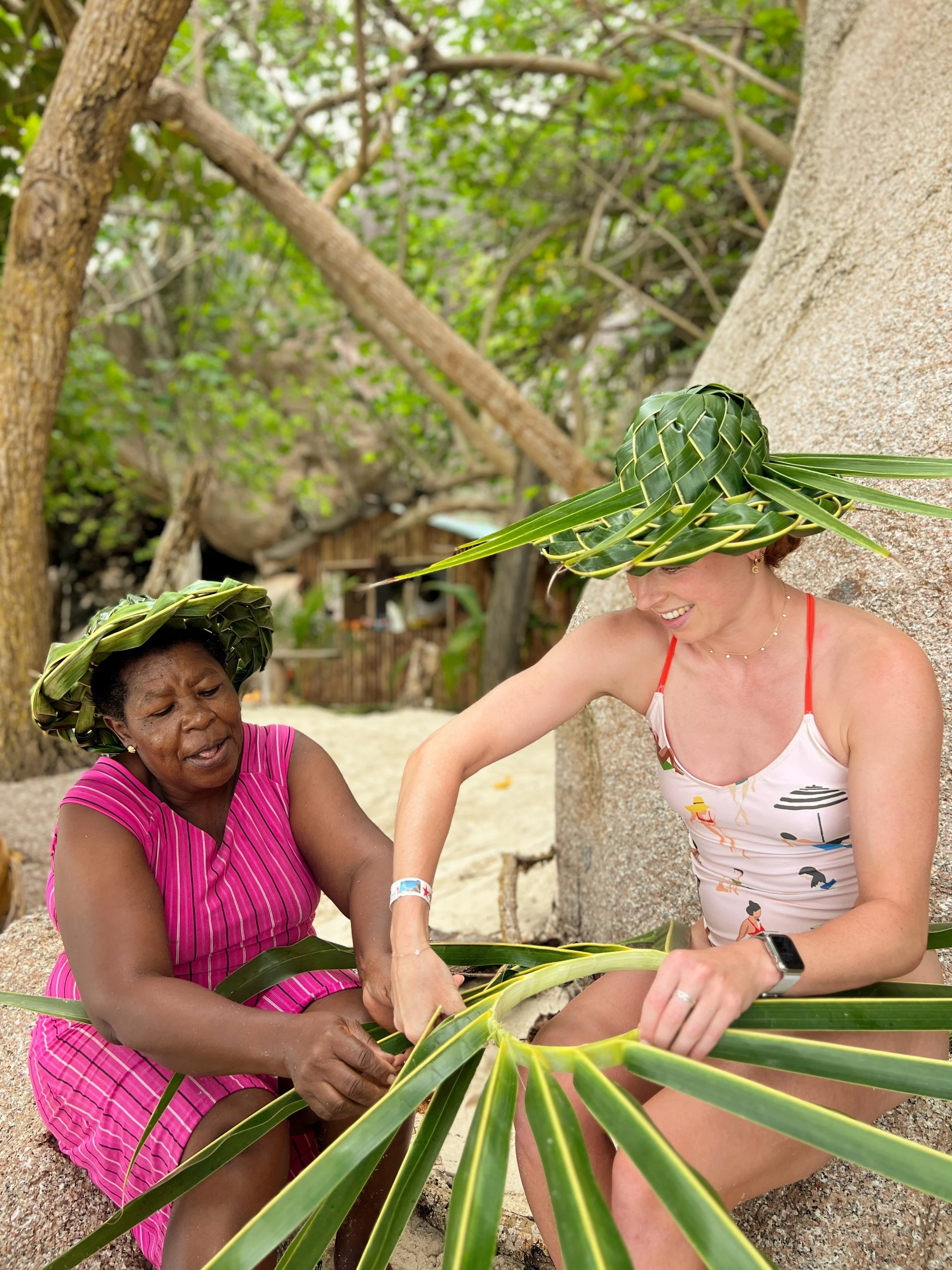 Coconut Leaf Weaving Class — KOKOSYE | Cultural Experiences | La Digue ...