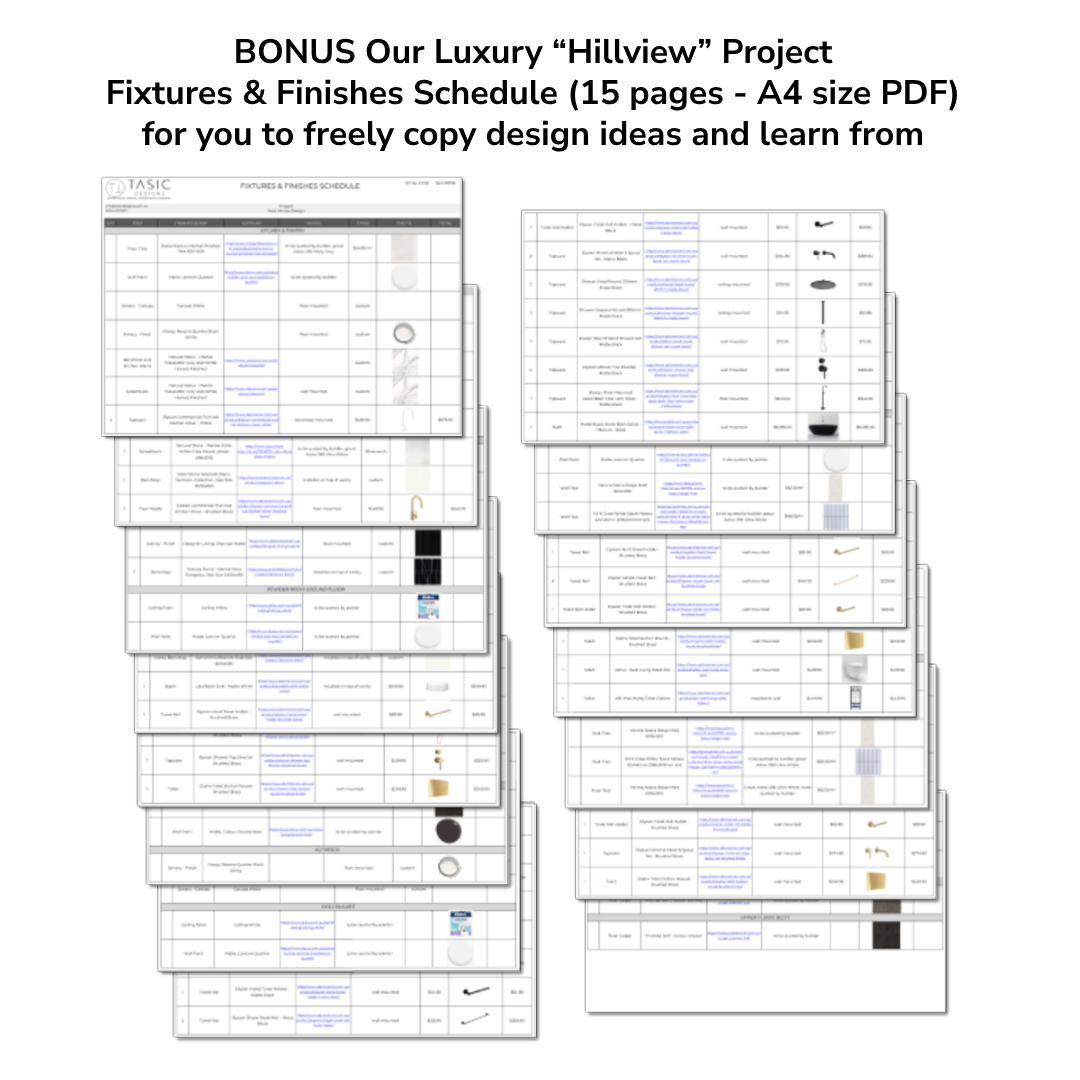 Mood Board, Fixtures & Finishes Schedule Template: Streamline Your ...