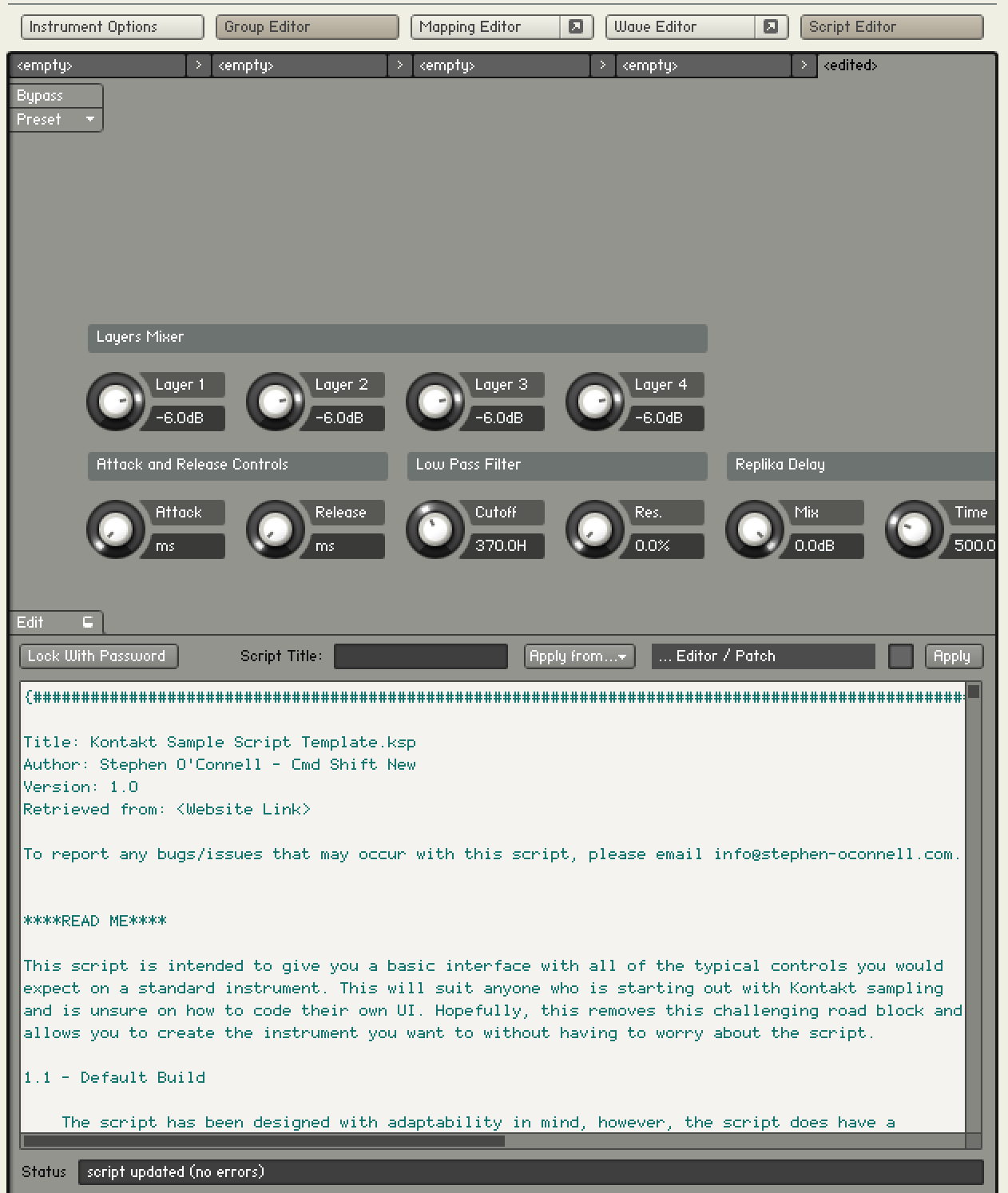 A FREE Script to Create Your GUI Automatically — STEPHEN O'CONNELL