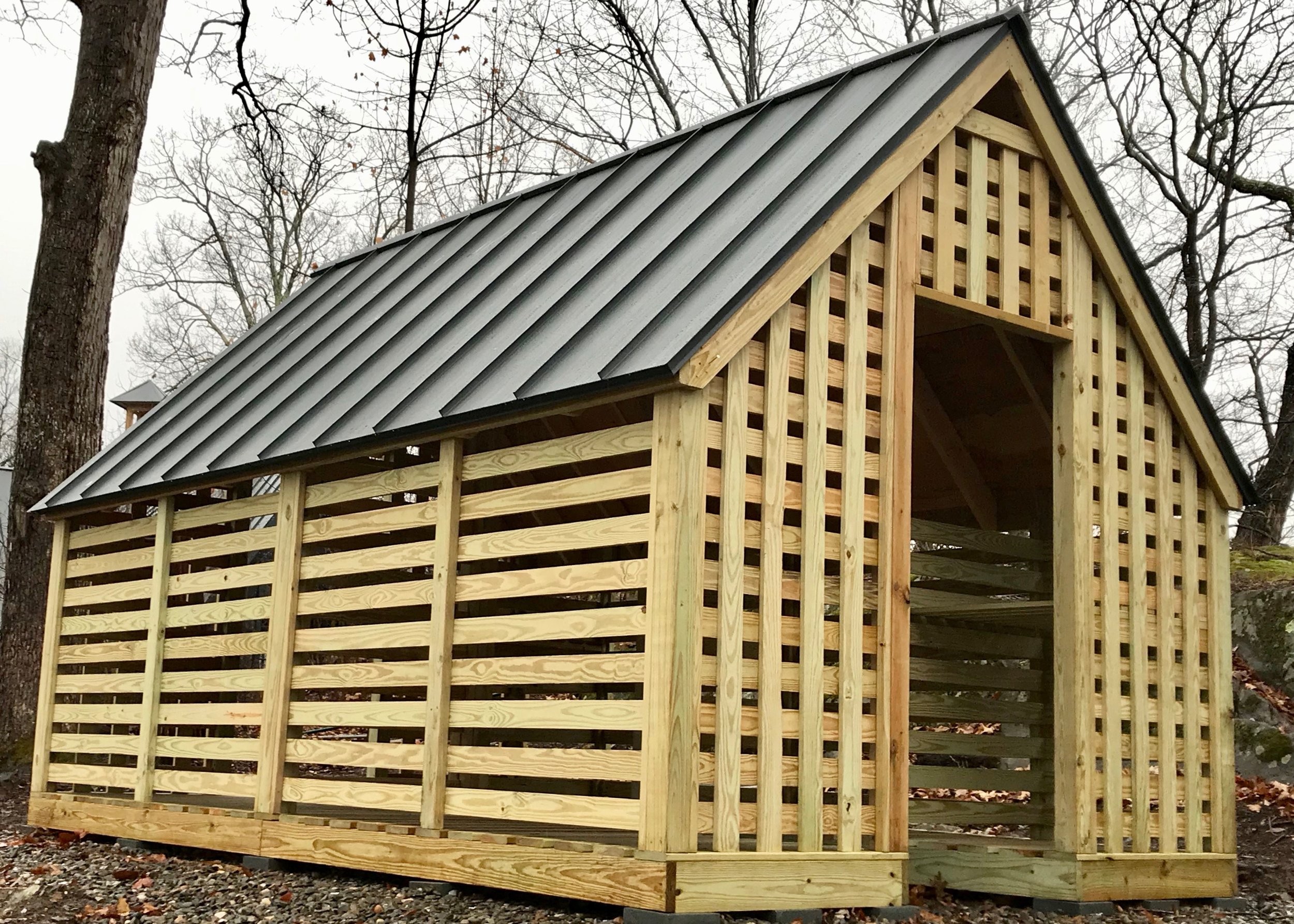 Hosack Farm Firewood Shed 10'x8' Plans — Glenn's Sheds