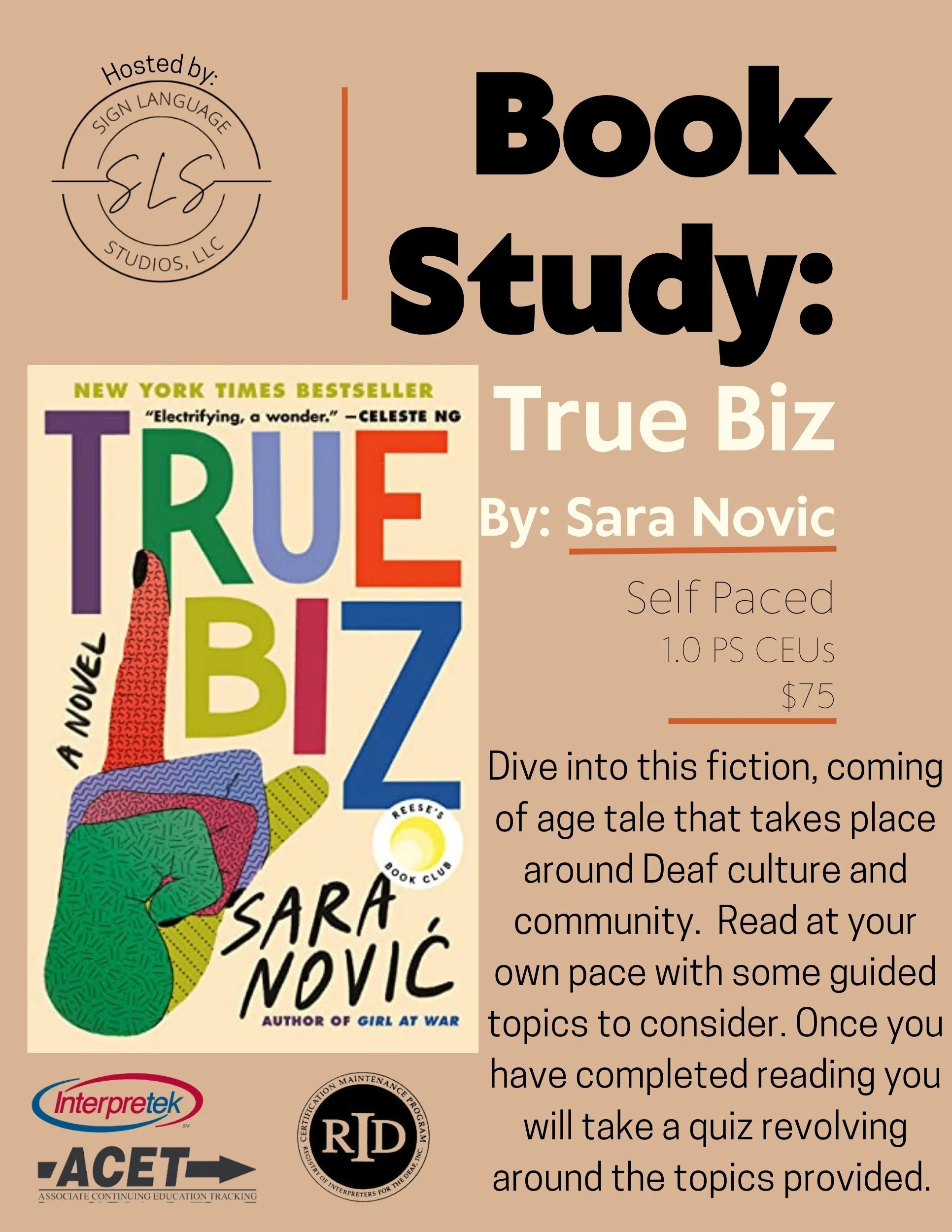 Book Study: True Biz — Sign Language Studios, LLC