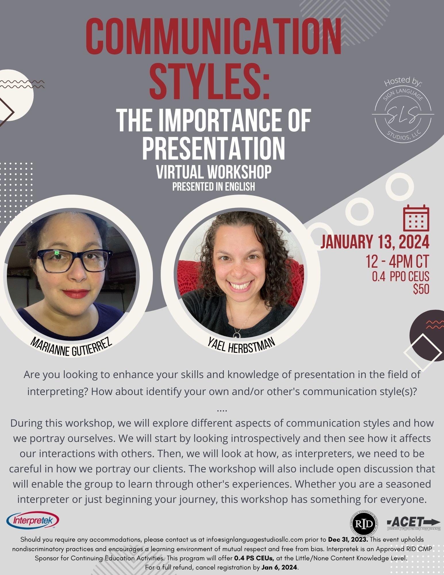 Virtual Workshops — Sign Language Studios, LLC