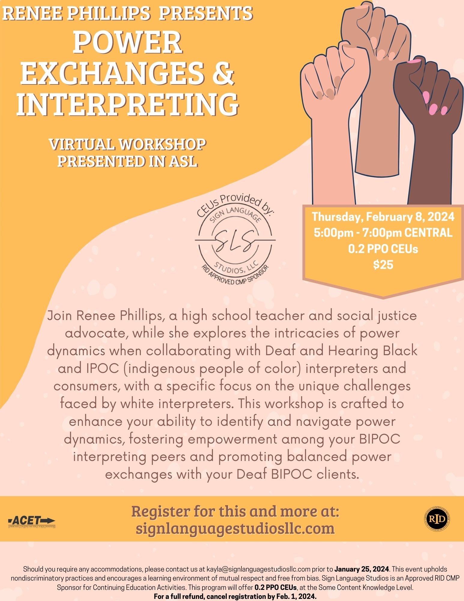 Virtual Workshops — Sign Language Studios, LLC