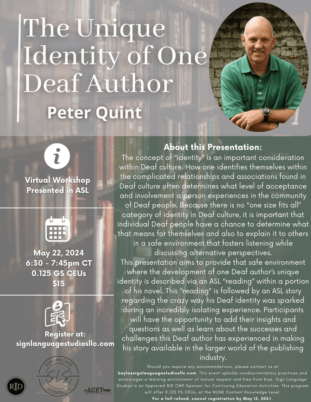 Virtual Workshops — Sign Language Studios, LLC