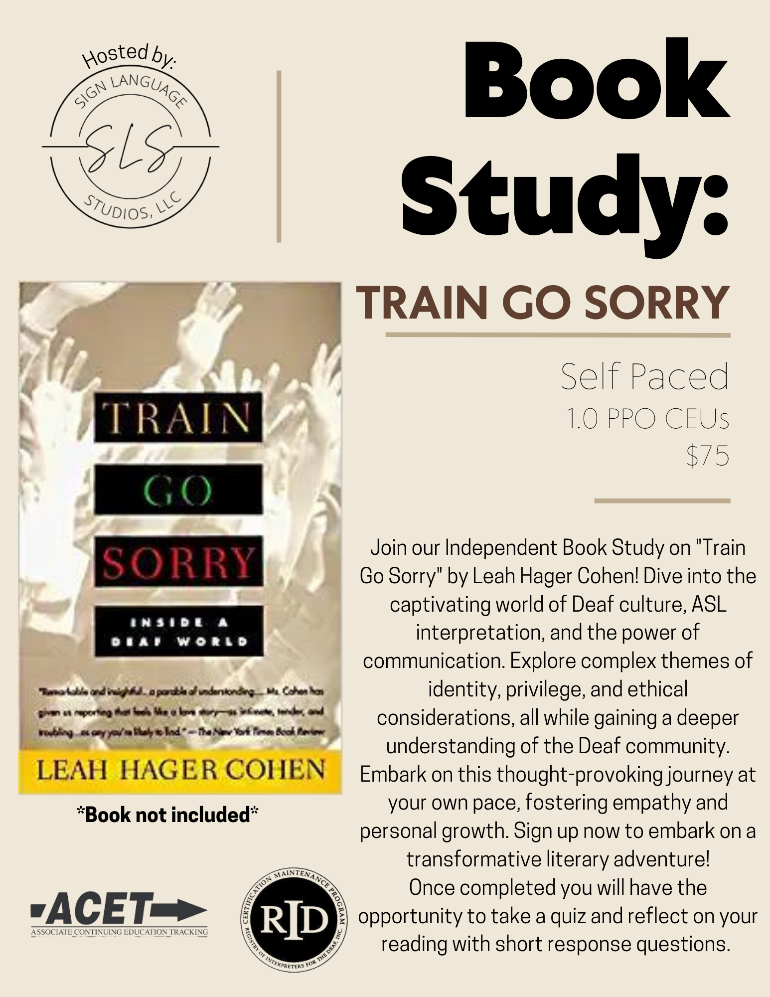 Self Paced Book Clubs — Sign Language Studios, LLC