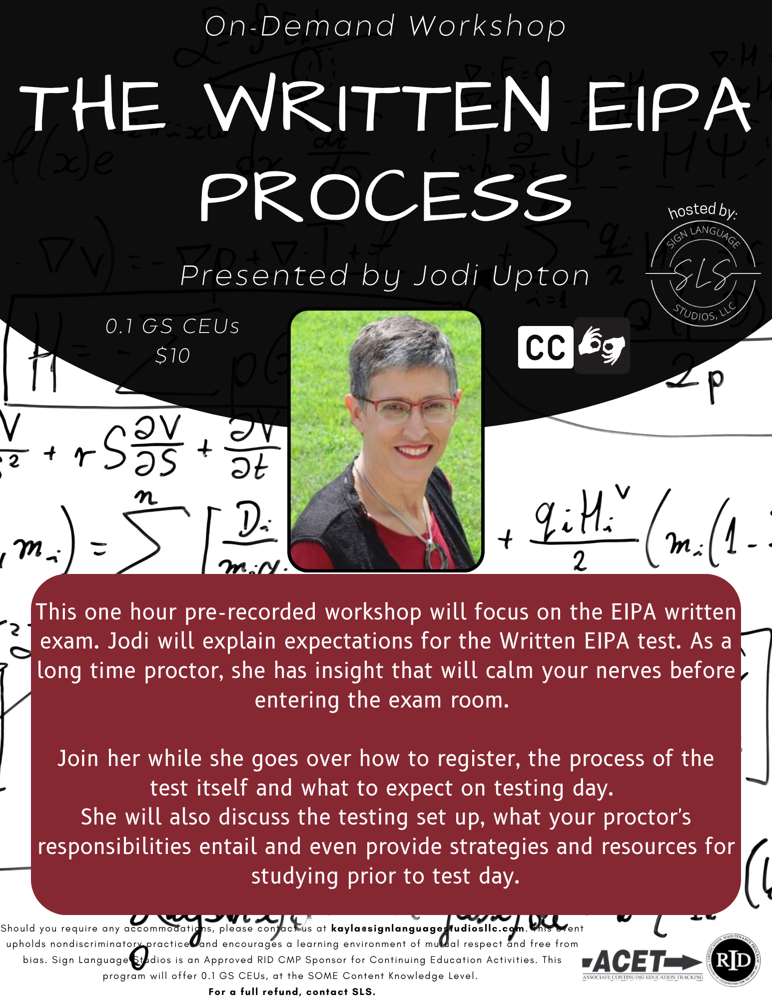 ON-DEMAND: The Written EIPA Process — Sign Language Studios, LLC
