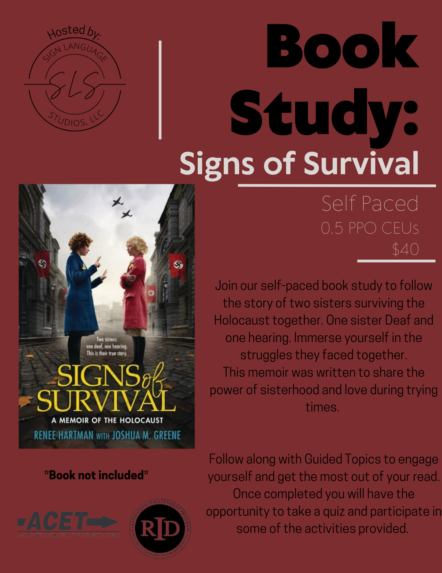 Self Paced Book Clubs — Sign Language Studios, LLC