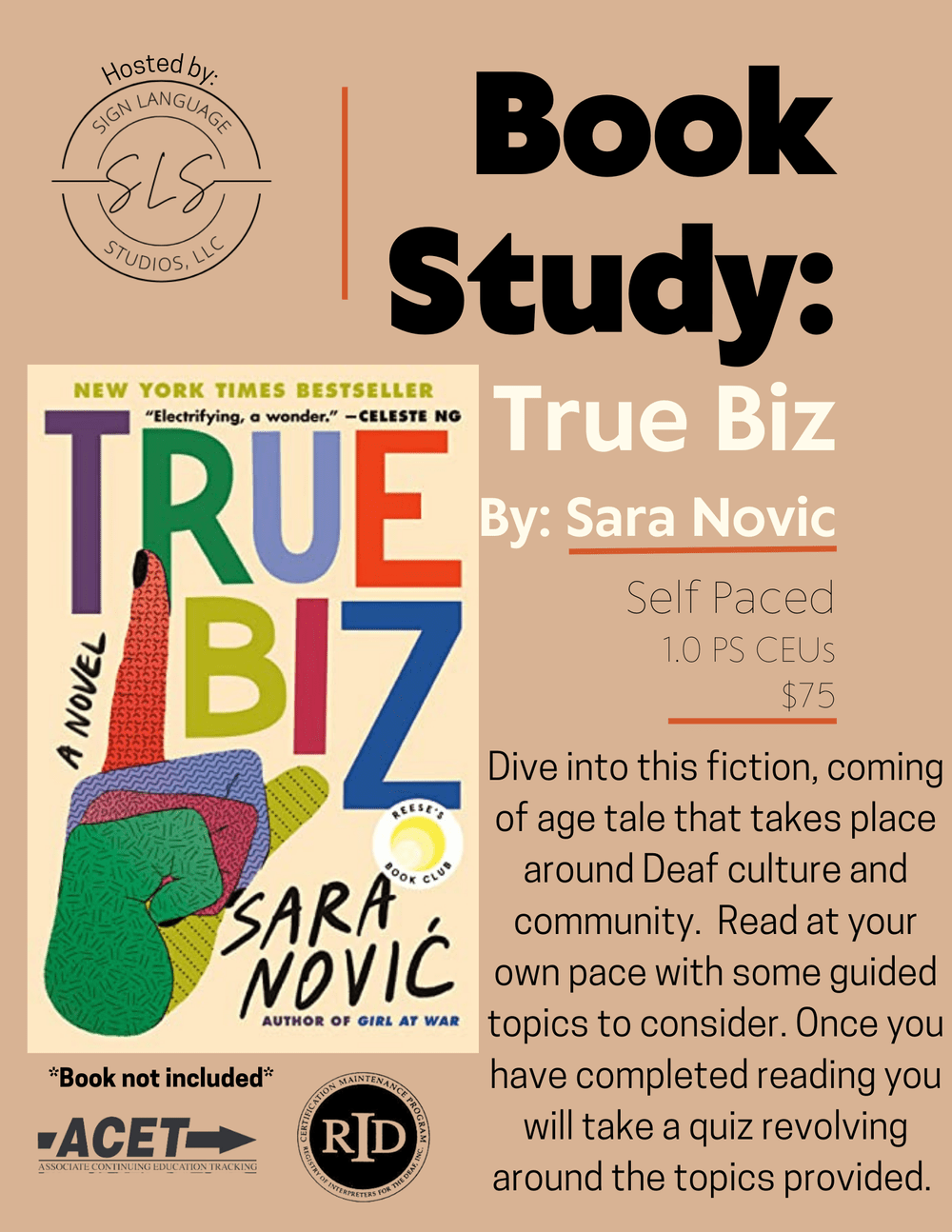 Self Paced Book Clubs — Sign Language Studios, LLC