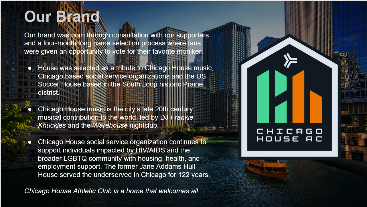 Sponsorship — Chicago House AC