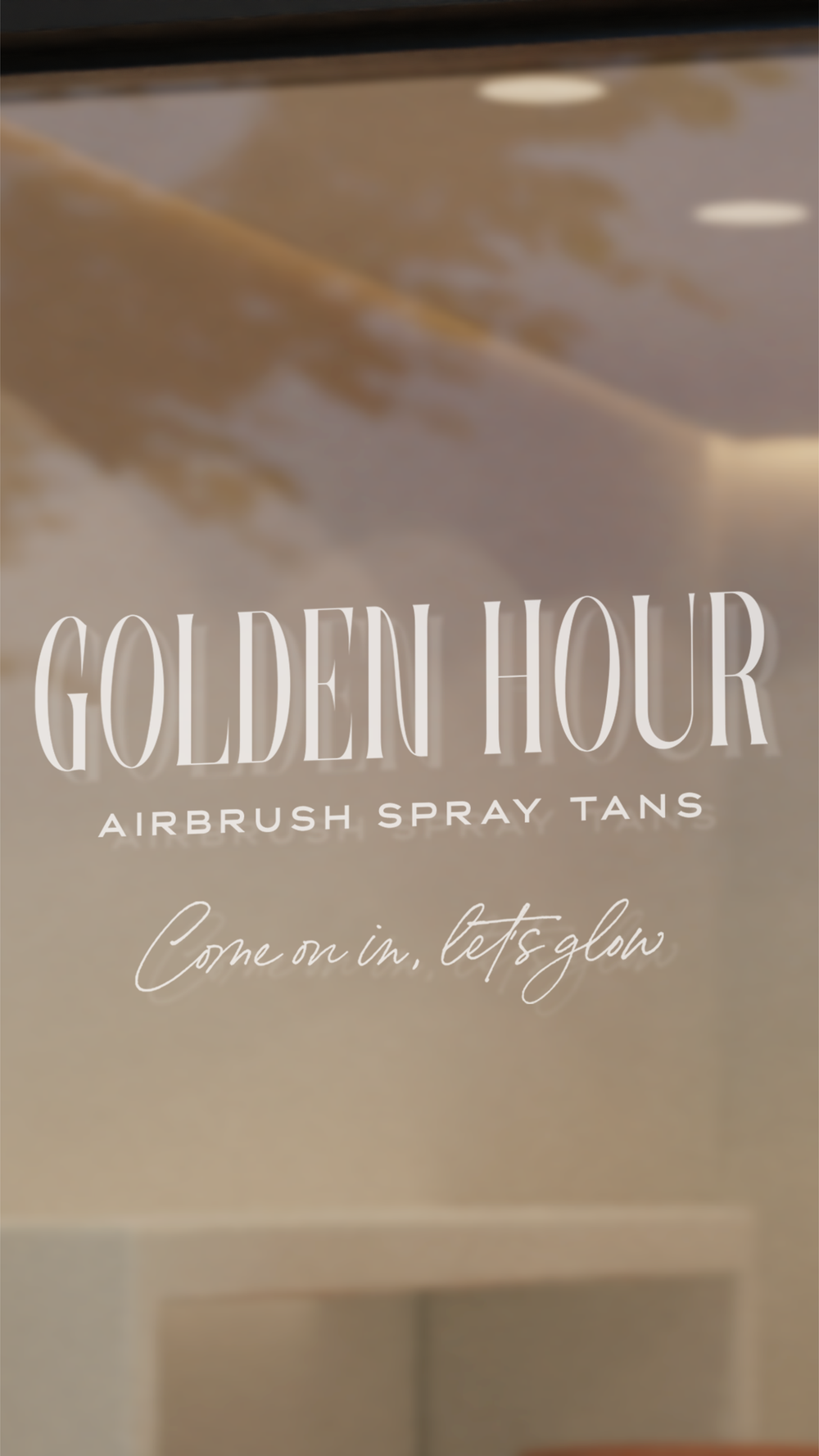 Golden Hour Spray Tan — City & Sea | Brand + Web Design
