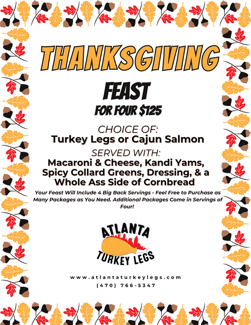 Menu — Atlanta Turkey Legs