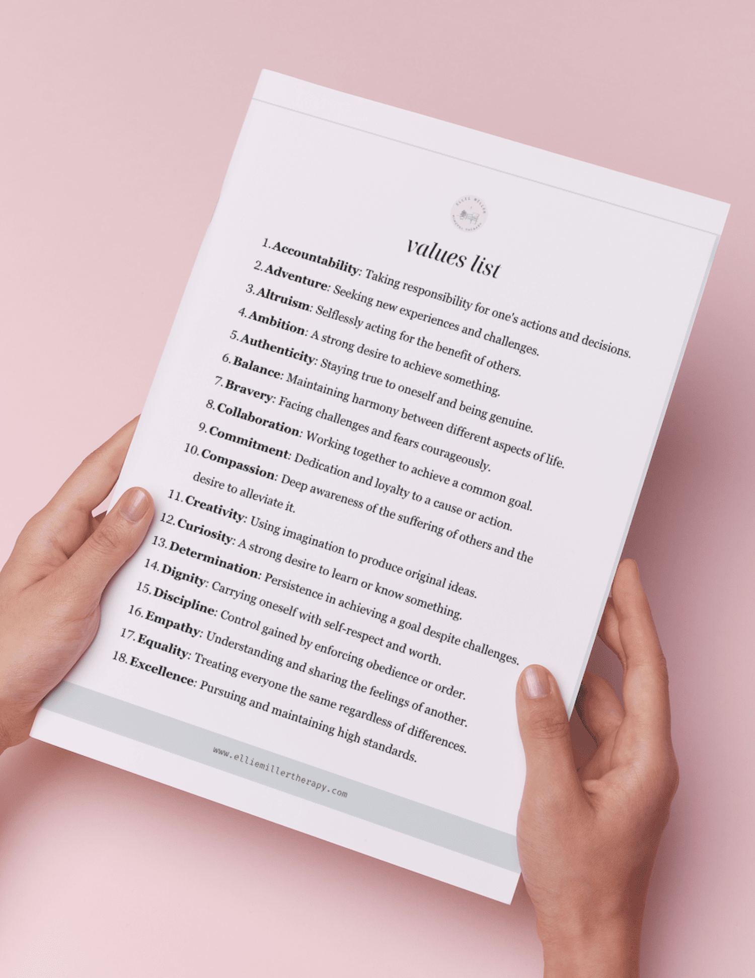 ACT Values Tool for Therapy | Clarify What Matters | Ellie Miller ...