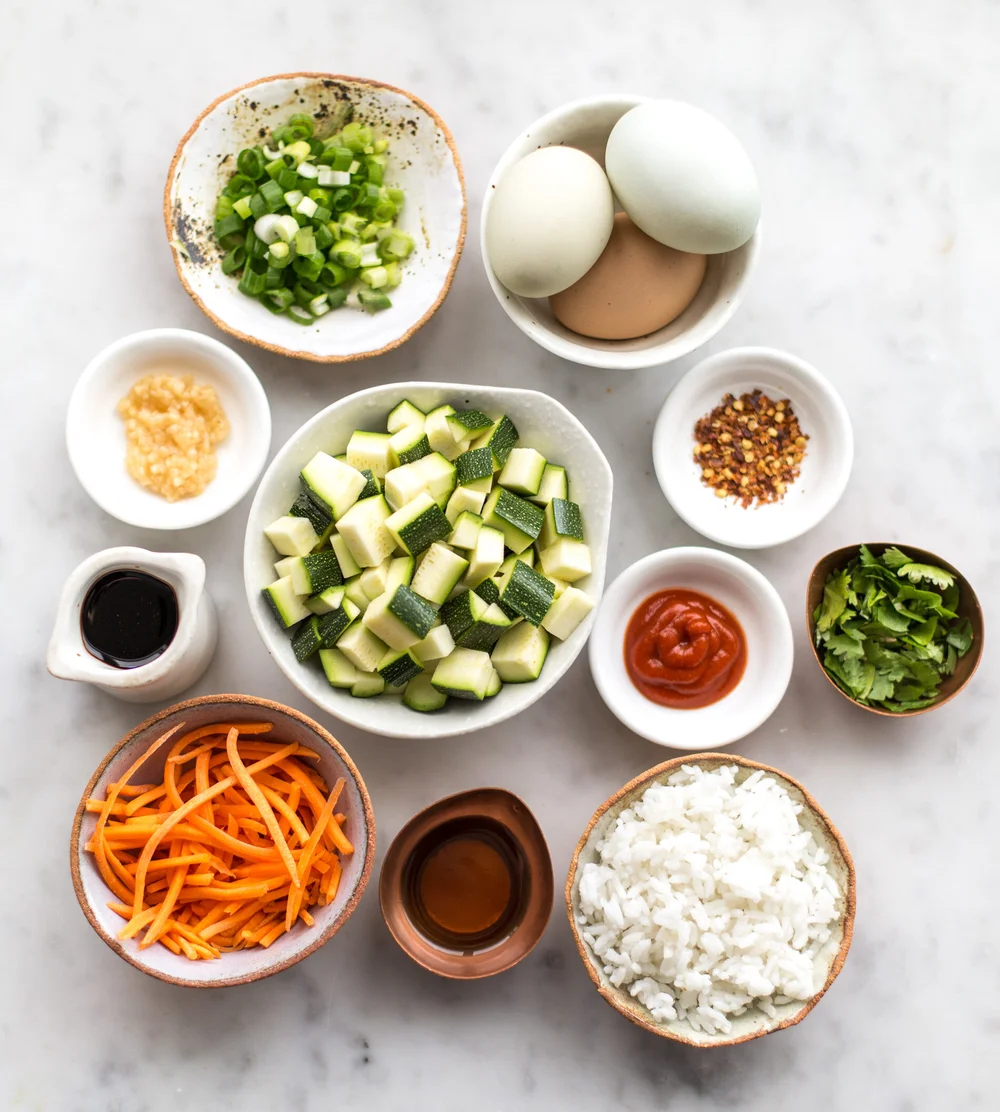 Spicy Zucchini Fried Rice — HEATHER BULLARD