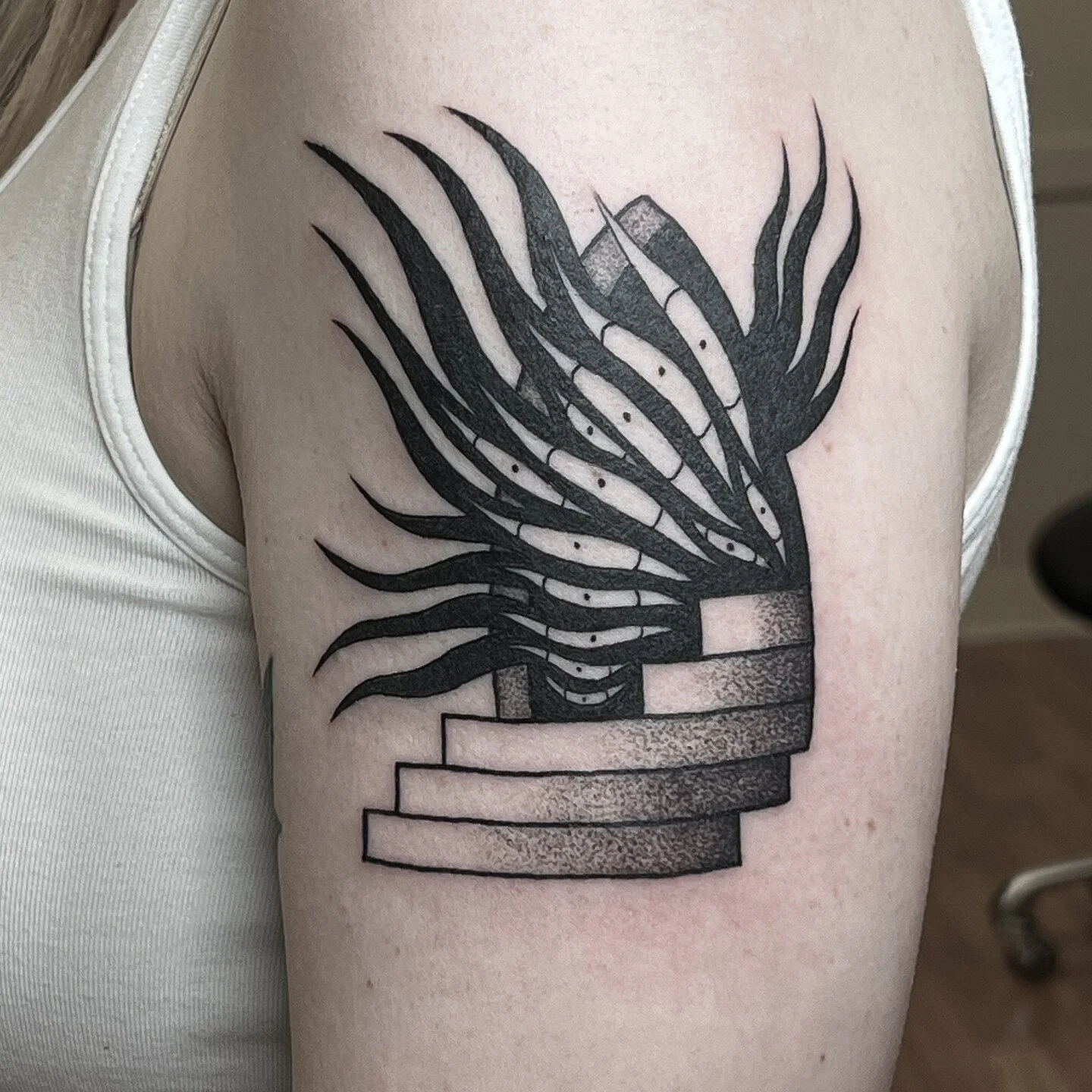 Abstract Wings Tattoo