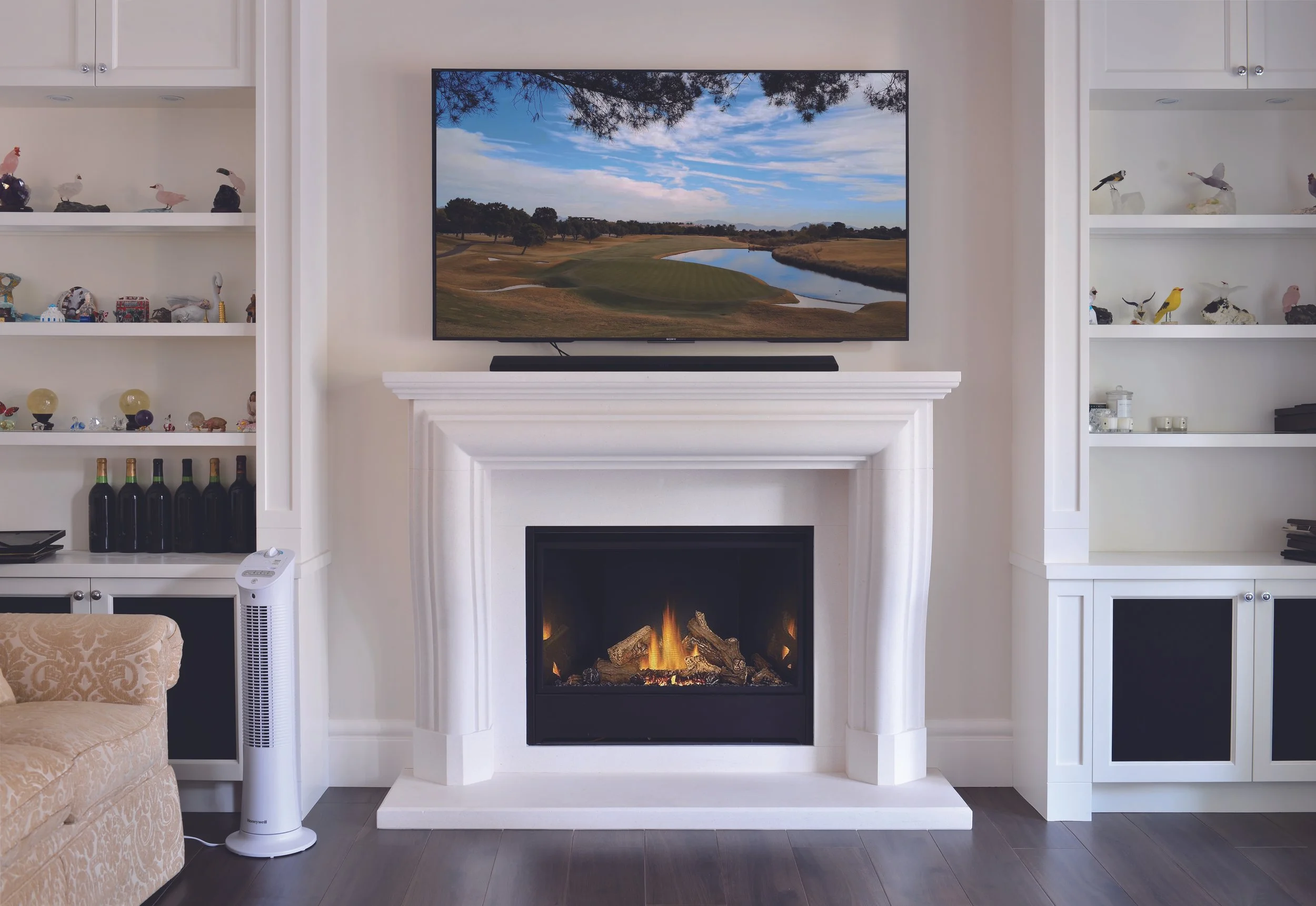 Clemente Stone Mantel | Elegant Fireplace by Cascadia Stone — Cascadia ...