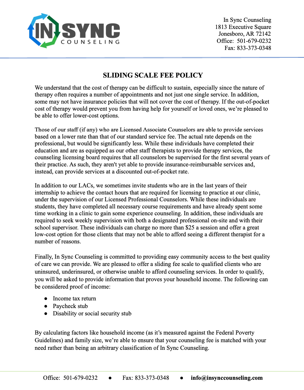 Resources — Jonesboro InSync Counseling