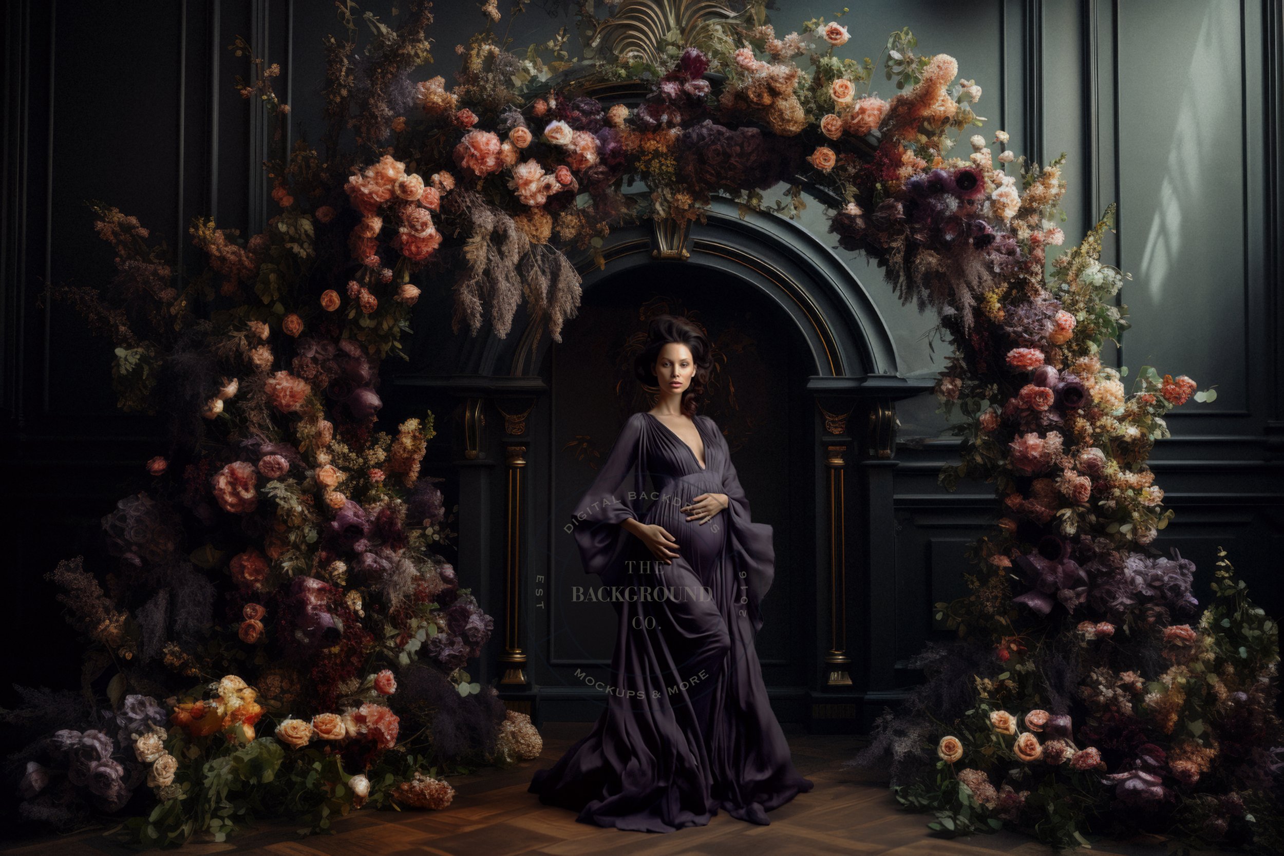 High-Resolution Digital Backgrounds. Textured Classic Canvas. Hunter ...