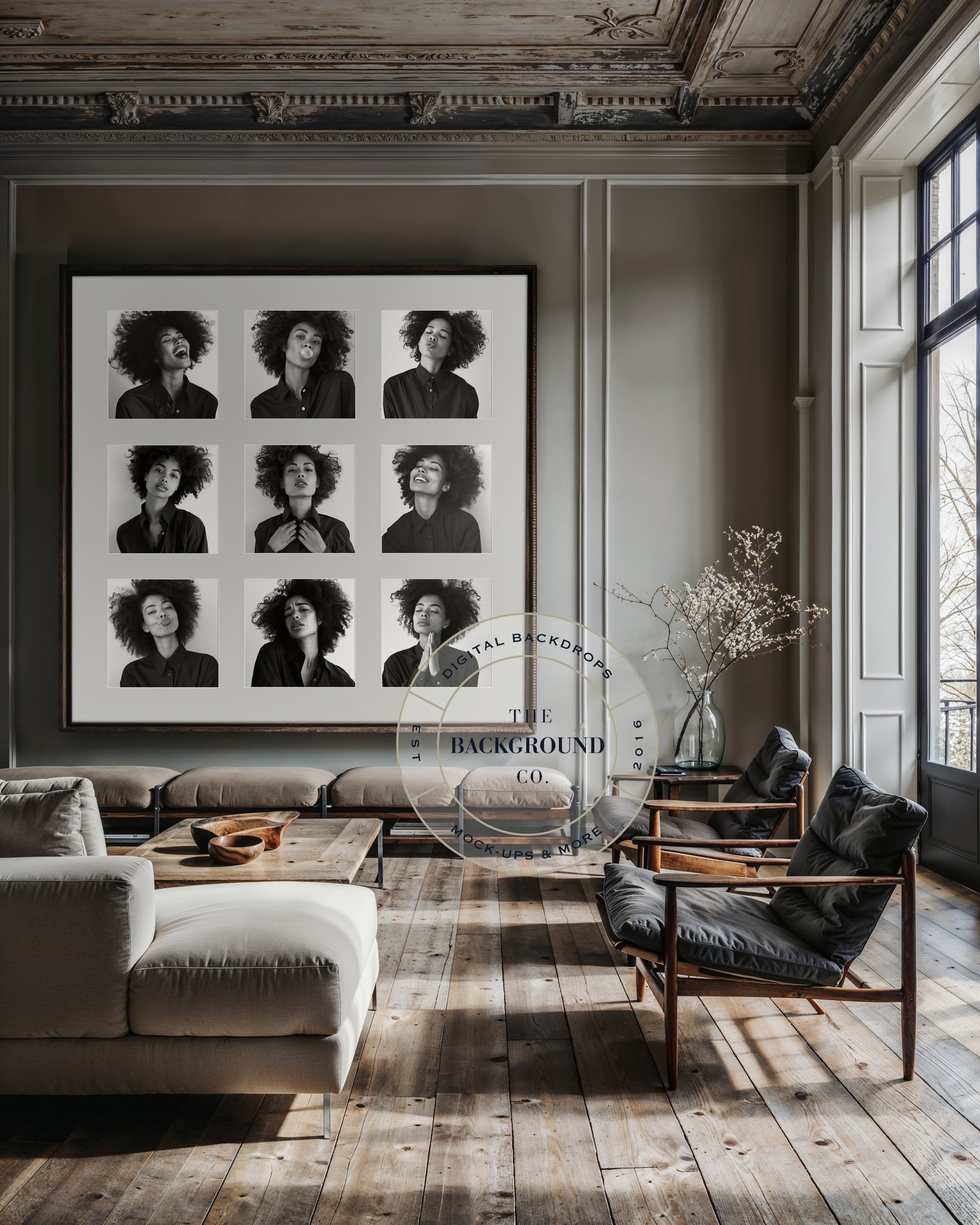 Indigo Dutch Dining Room and Frame Mockups | Elegant Simple Classy ...