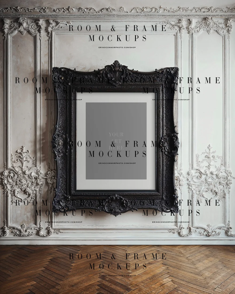 Dark Leather Library Frame Mockup | Moody Whisky Cigar Lounge Room ...
