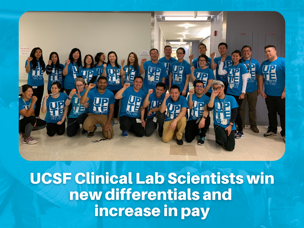 Through collective action, UCSF Clinical Lab Scientists win weekend ...