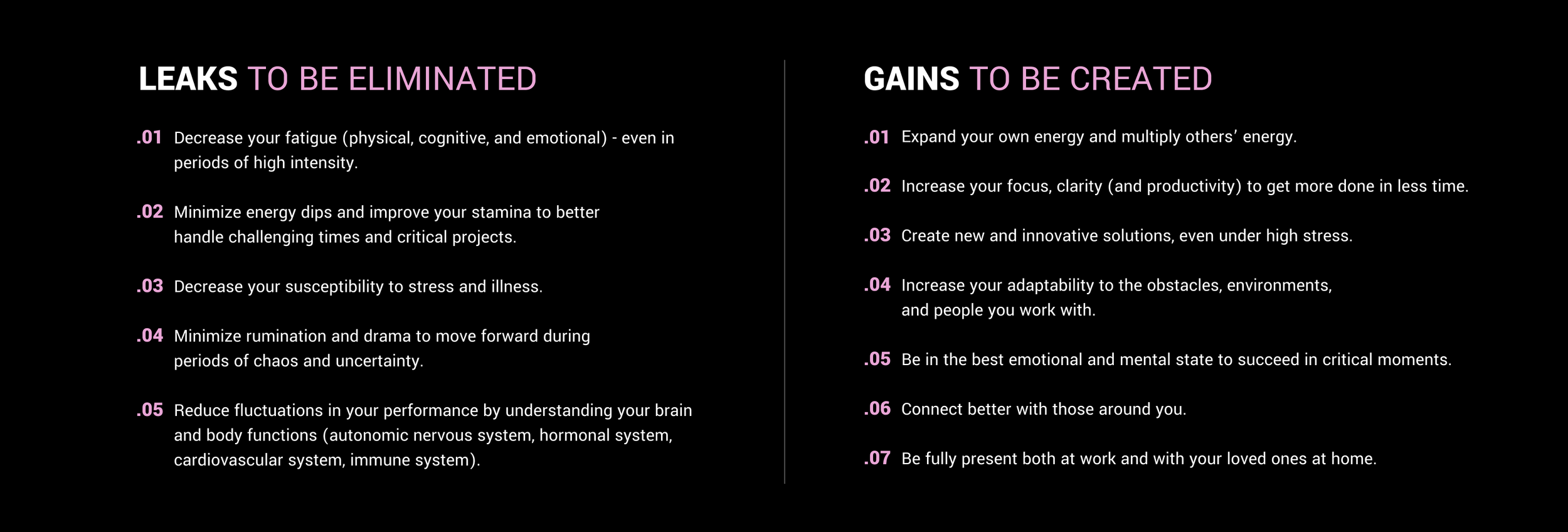 Human Performance solutions — Tignum