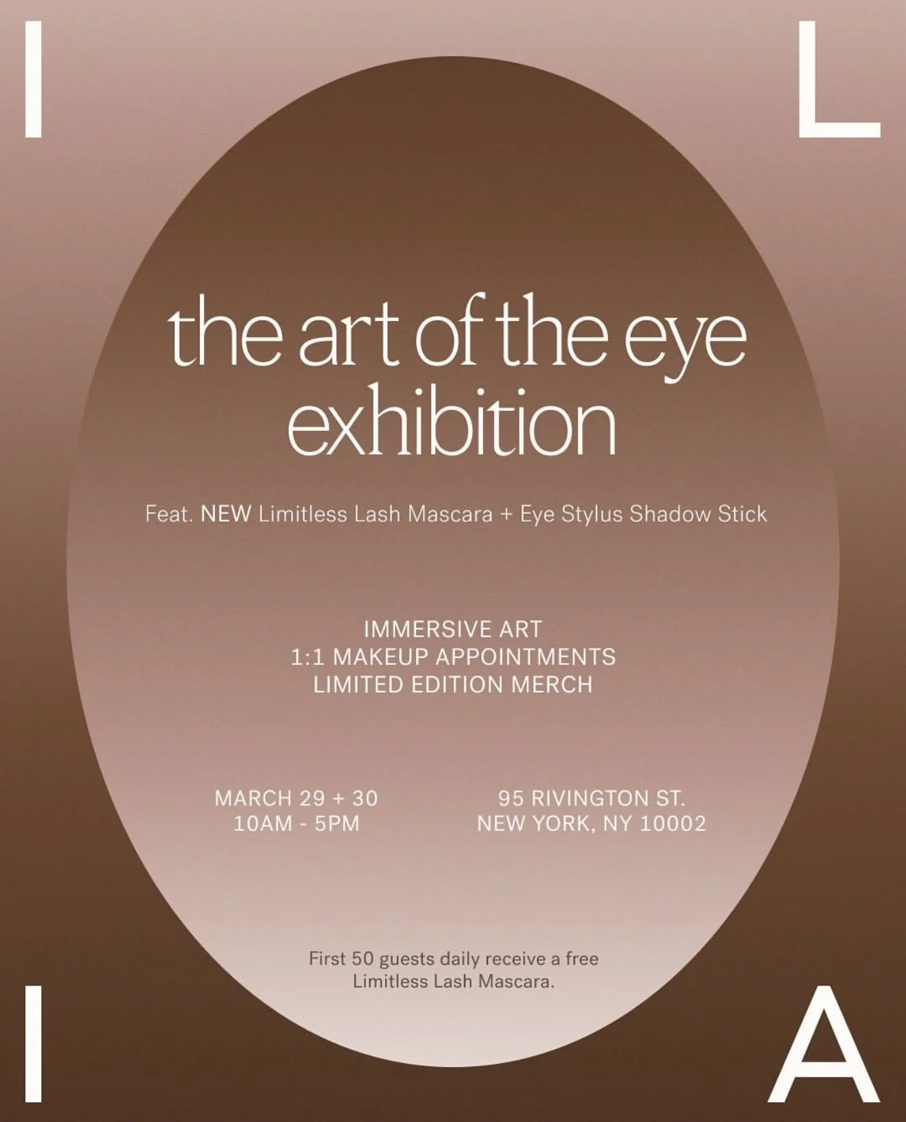 ILIA Beauty The Art of the Eye Exhibition — NYC for FREE